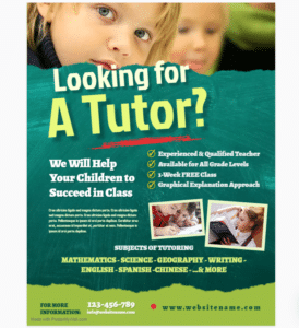 8 Editable Tutoring Flyer Templates Free Download Word, PDF, PSD ...