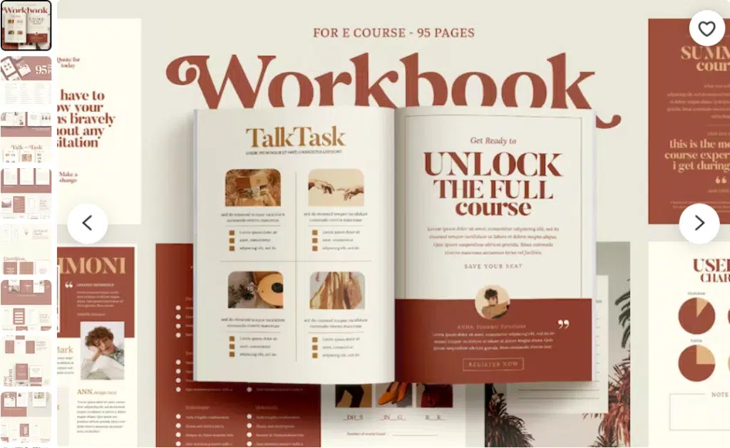8 Ready-to-Use Workbook Templates Free Download Word & PDF ...