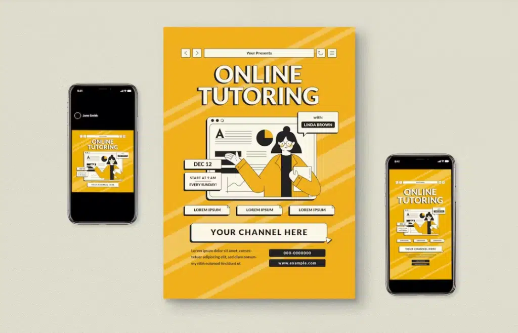 8 Editable Tutoring Flyer Templates Free Download Word, PDF, PSD ...