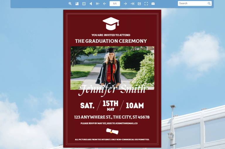 8 Contoh Undangan Pesta Wisuda Gratis yang Dikonversi Dari PDF - Blog ...