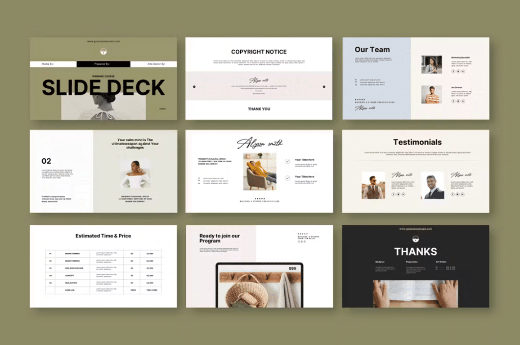 9 Free Slide Deck Templates PPT for Startups Pitch – Download Now ...